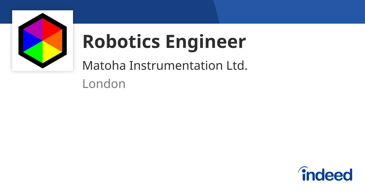 Robotics Engineer - London SW9 6DE - Indeed.com