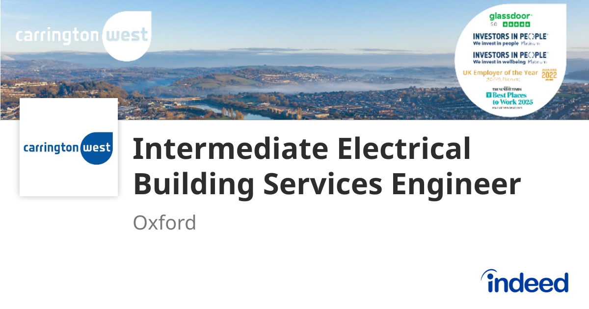 Intermediate Electrical Building Services Engineer - Oxford - Indeed.com