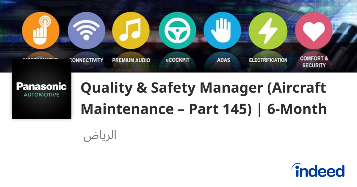 Quality & Safety Manager (Aircraft Maintenance – Part 145) | 6-Month Assignment – Riyadh, KSA ...