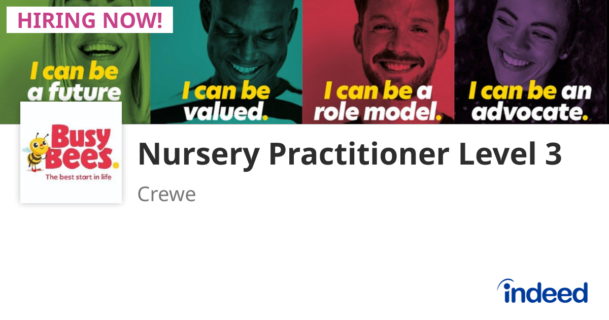 Nursery Practitioner Level 3 - Crewe CW4 8AB - Indeed.com