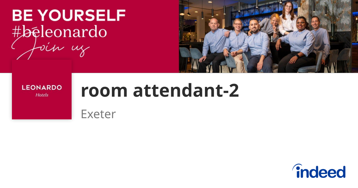 room attendant-2 - Exeter EX1 2DB - Indeed.com
