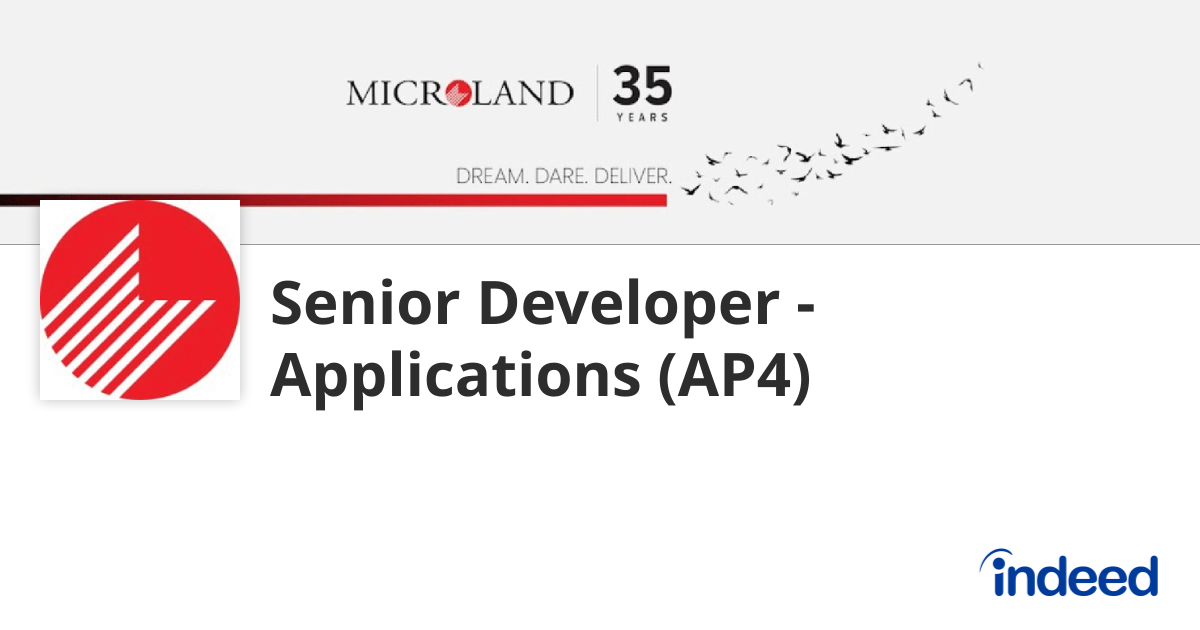 Senior Developer - Applications (AP4) - Bengaluru, Karnataka - Indeed.com
