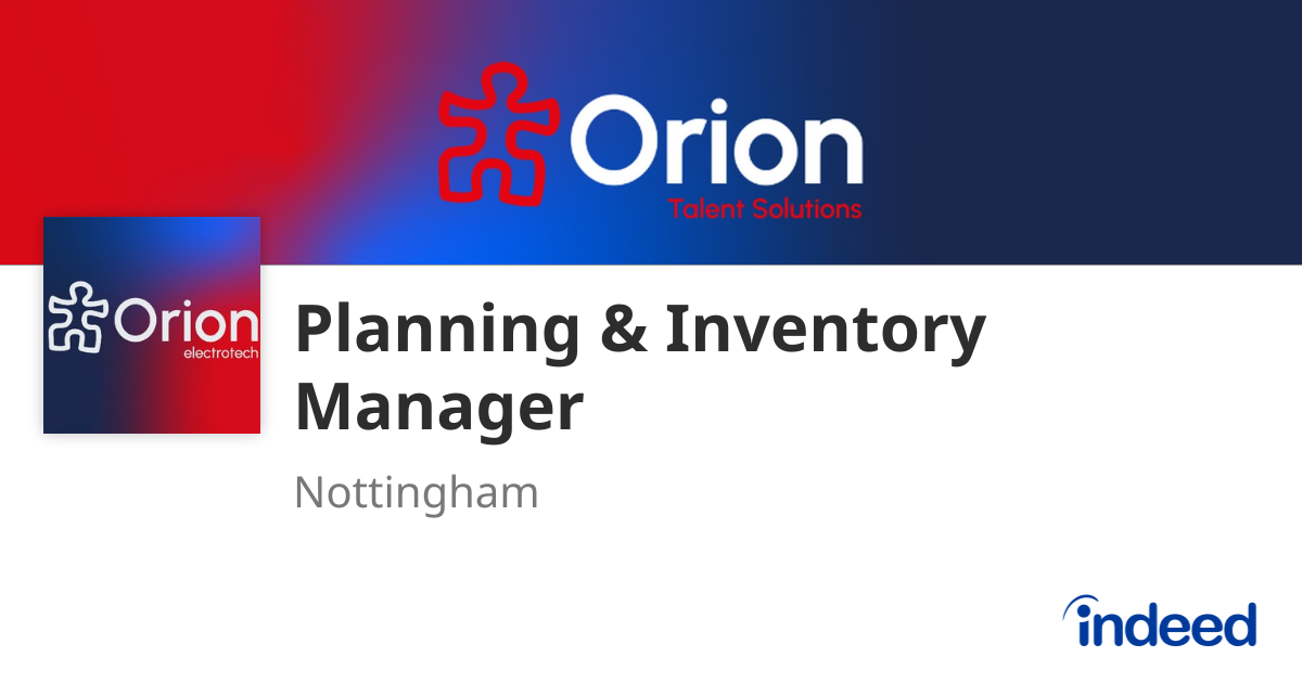 Planning & Inventory Manager - Nottingham NG15 0EA - Indeed.com