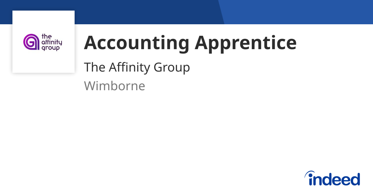 Accounting Apprentice - Wimborne BH21 7SB - Indeed.com