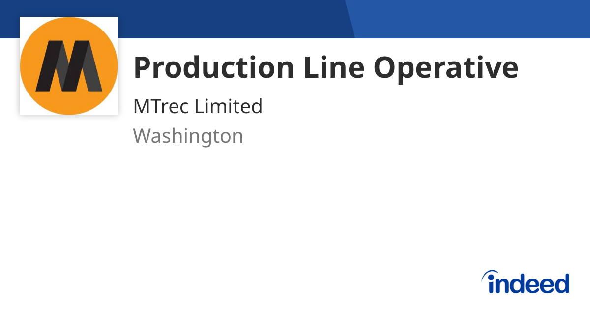 Production Line Operative - Washington - Indeed.com