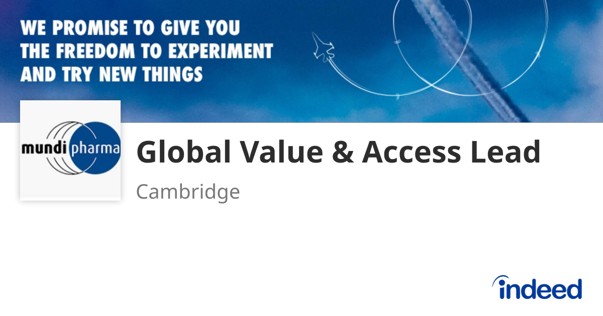 Global Value & Access Lead - Cambridge - Indeed.com