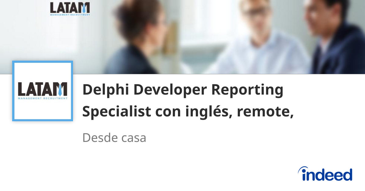 Delphi Developer Reporting Specialist con inglés, remote, freelance ...