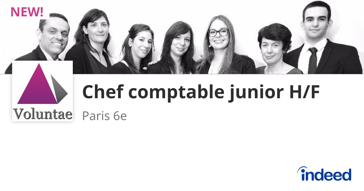 Chef comptable junior H/F - 75006 Paris 6e - Indeed.com