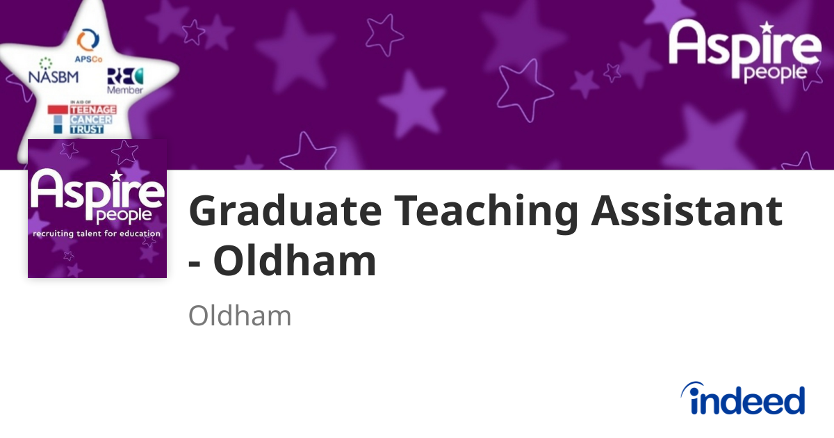 Graduate Teaching Assistant - Oldham - Oldham - Indeed.com