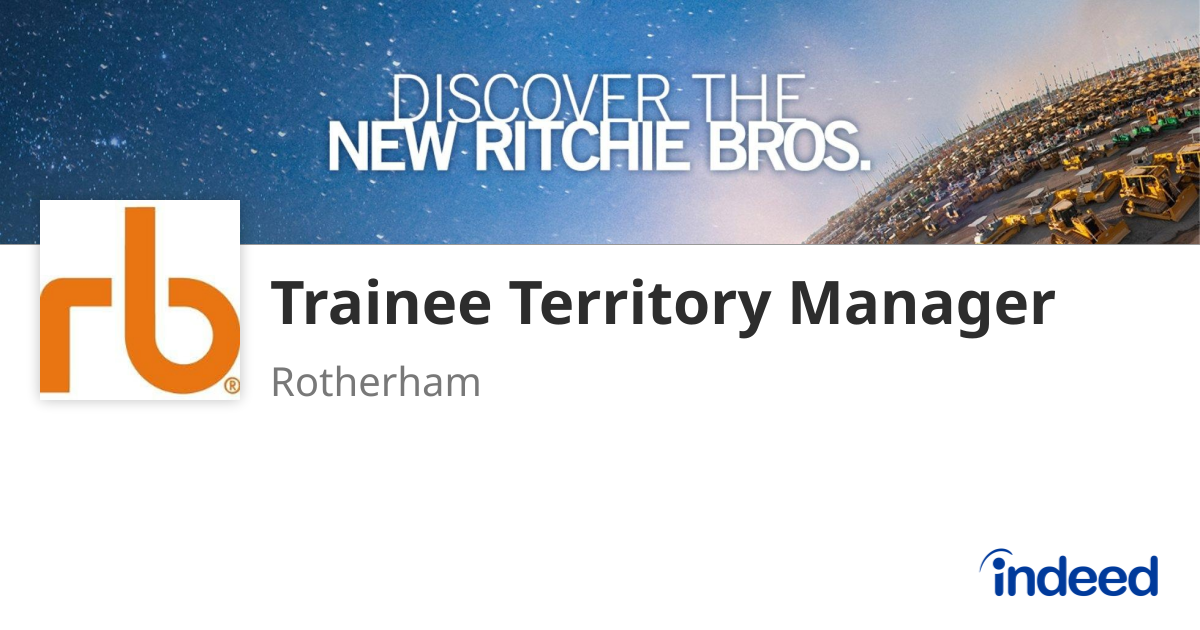 Trainee Territory Manager - Rotherham S66 7QW - Indeed.com