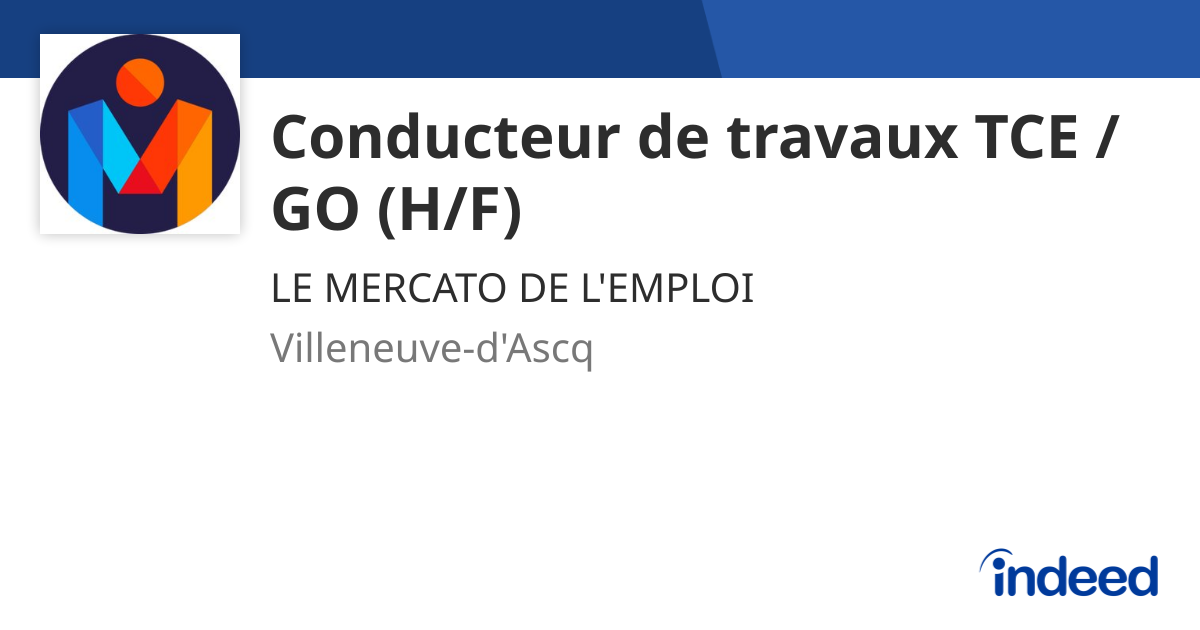 Chef de projet confirmé (h/f) - immobilier d'entreprise - 59491 Villeneuve-d'Ascq - Indeed.com
