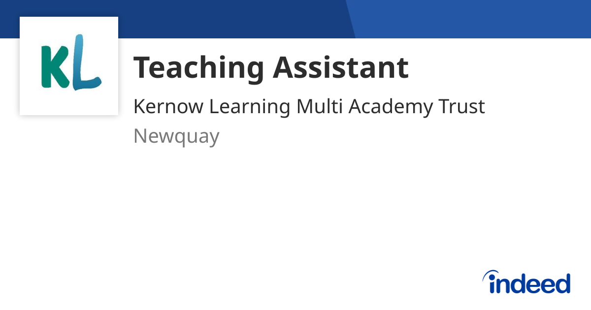 Teaching Assistant - Newquay TR8 5ND - Indeed.com