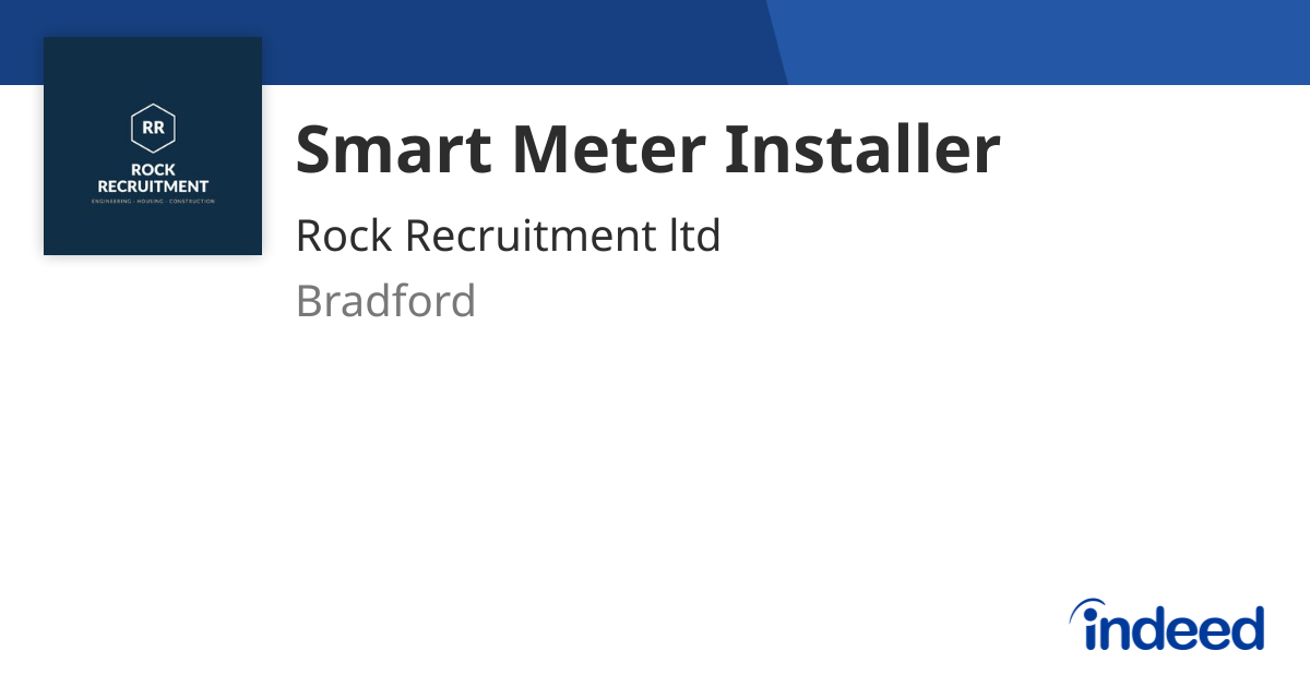 Smart Meter Installer - Bradford - Indeed.com