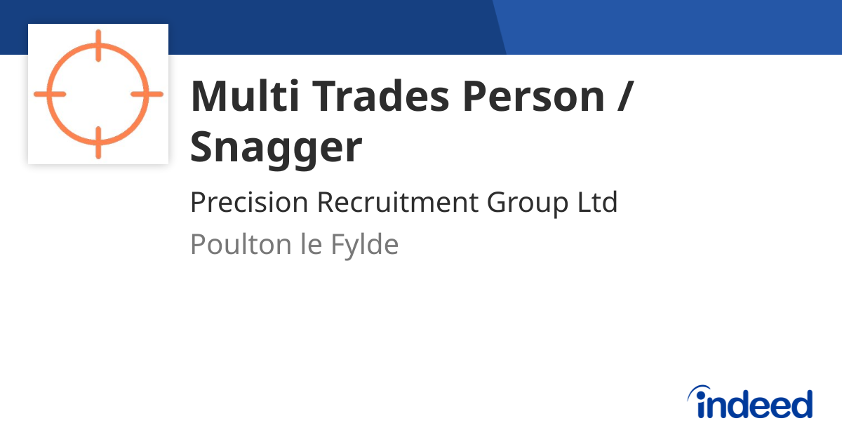 Multi Trades Person / Snagger - Poulton le Fylde - Indeed.com