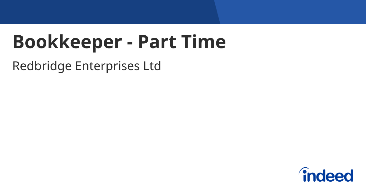 Bookkeeper - Part Time - Thiruverkadu, Chennai, Tamil Nadu - Indeed.com