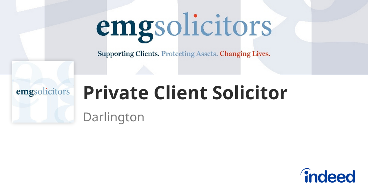 Private Client Solicitor - Darlington - Indeed.com