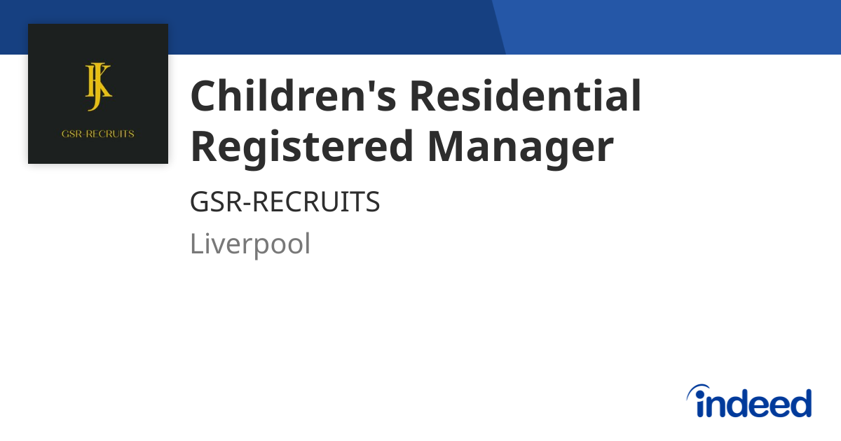 Children's Residential Registered Manager - Liverpool L23 - Indeed.com