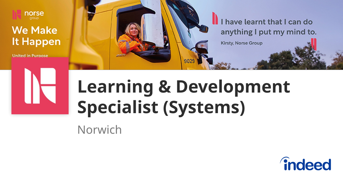 Learning & Development Specialist (Systems) - Norwich - Indeed.com