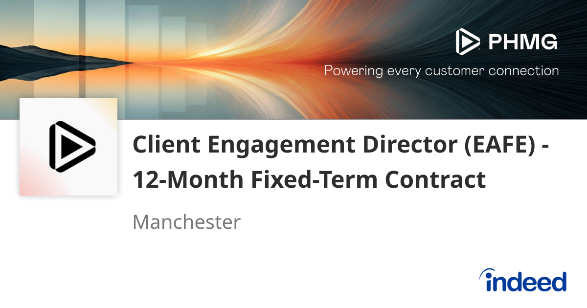 Client Engagement Director (EAFE) - 12-Month Fixed-Term Contract ...