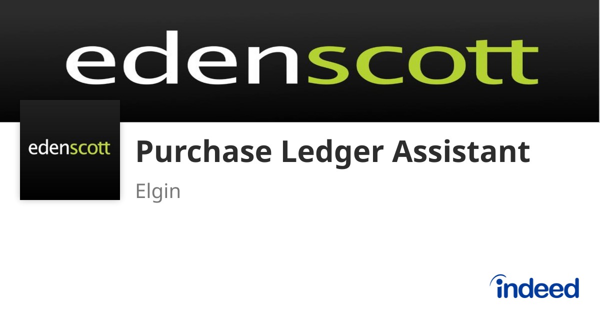 Purchase Ledger Assistant - Elgin - Indeed.com
