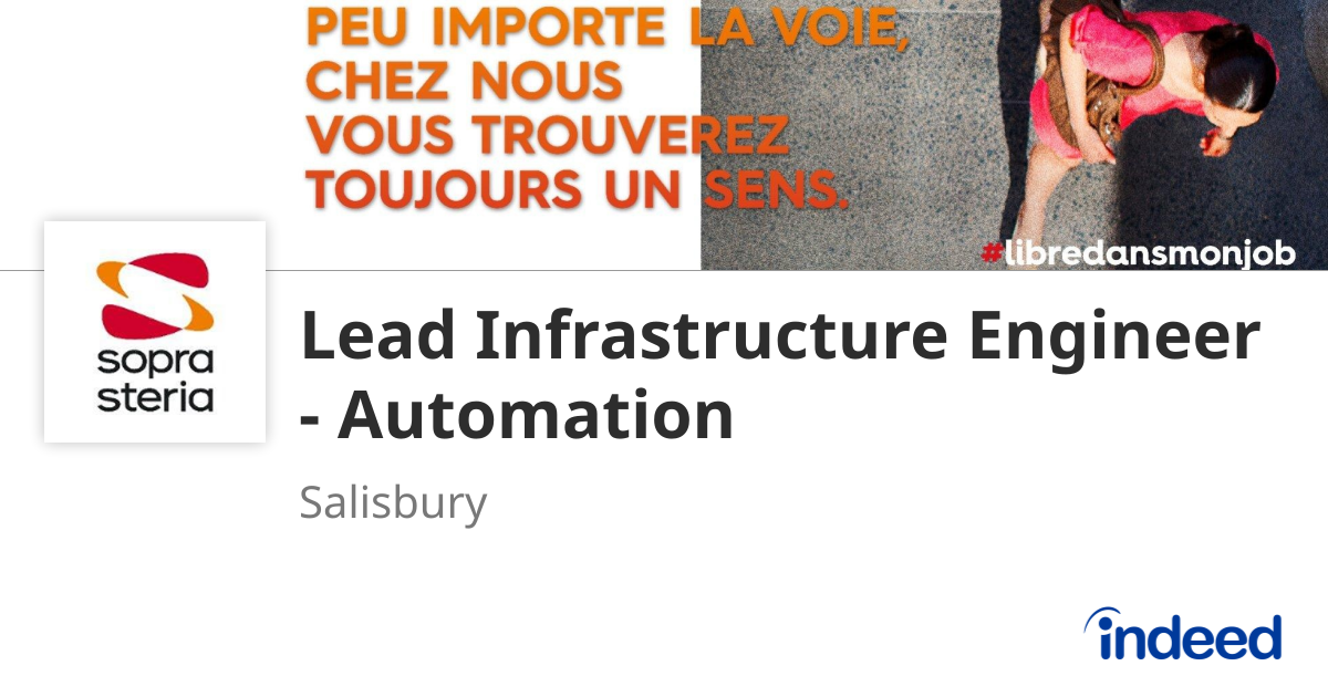 Lead Infrastructure Engineer - Automation - Salisbury - Indeed.com