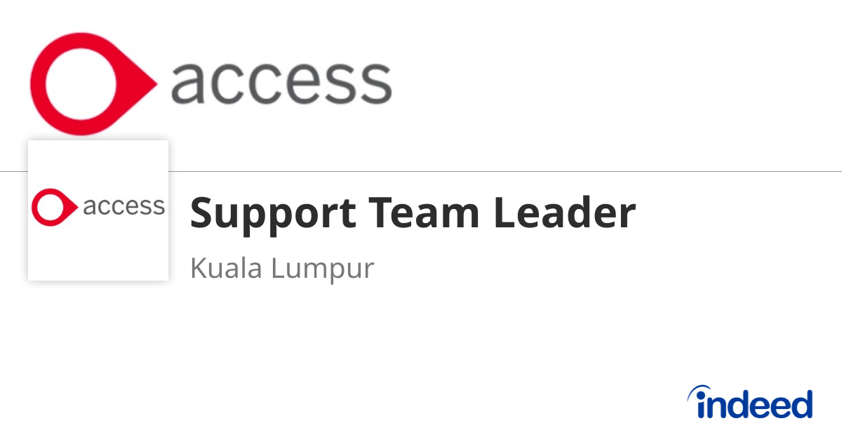 Support Team Leader - Kuala Lumpur - Indeed.com
