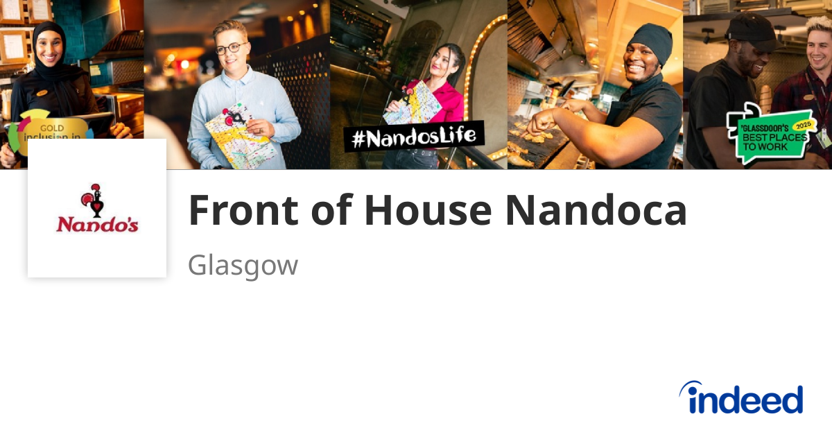 Front of House Nandoca - Glasgow G53 - Indeed.com