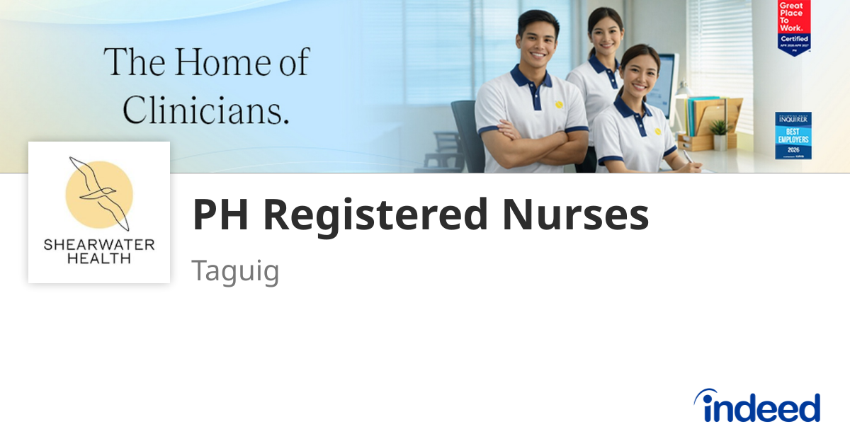 PH Registered Nurses - Taguig - Indeed.com