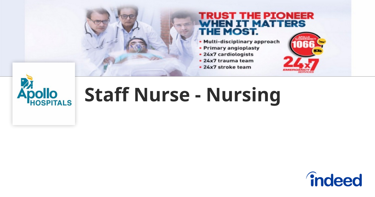 Staff Nurse - Nursing - Delhi, Delhi - Indeed.com