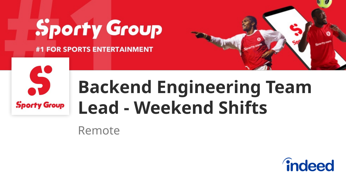 Backend Engineering Team Lead - Weekend Shifts - Remote - Indeed.com