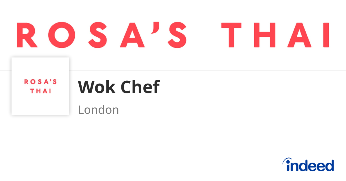 Wok Chef - London SE1 - Indeed.com