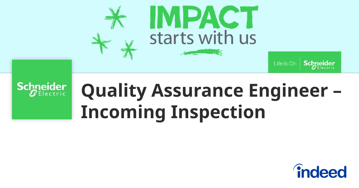 Quality Assurance Engineer – Incoming Inspection - Ciudad de México ...