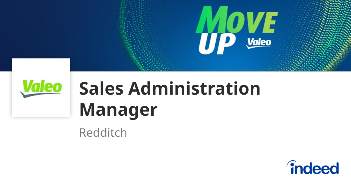 Sales Administration Manager - Redditch - Indeed.com