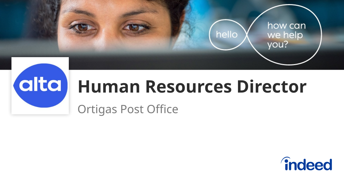 Human Resources Director - Ortigas Post Office 1605 P00 - Indeed.com