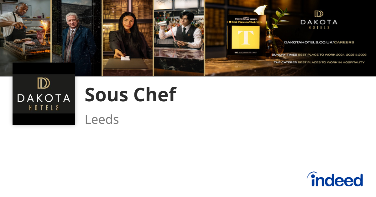 Sous Chef - Leeds LS1 - Indeed.com