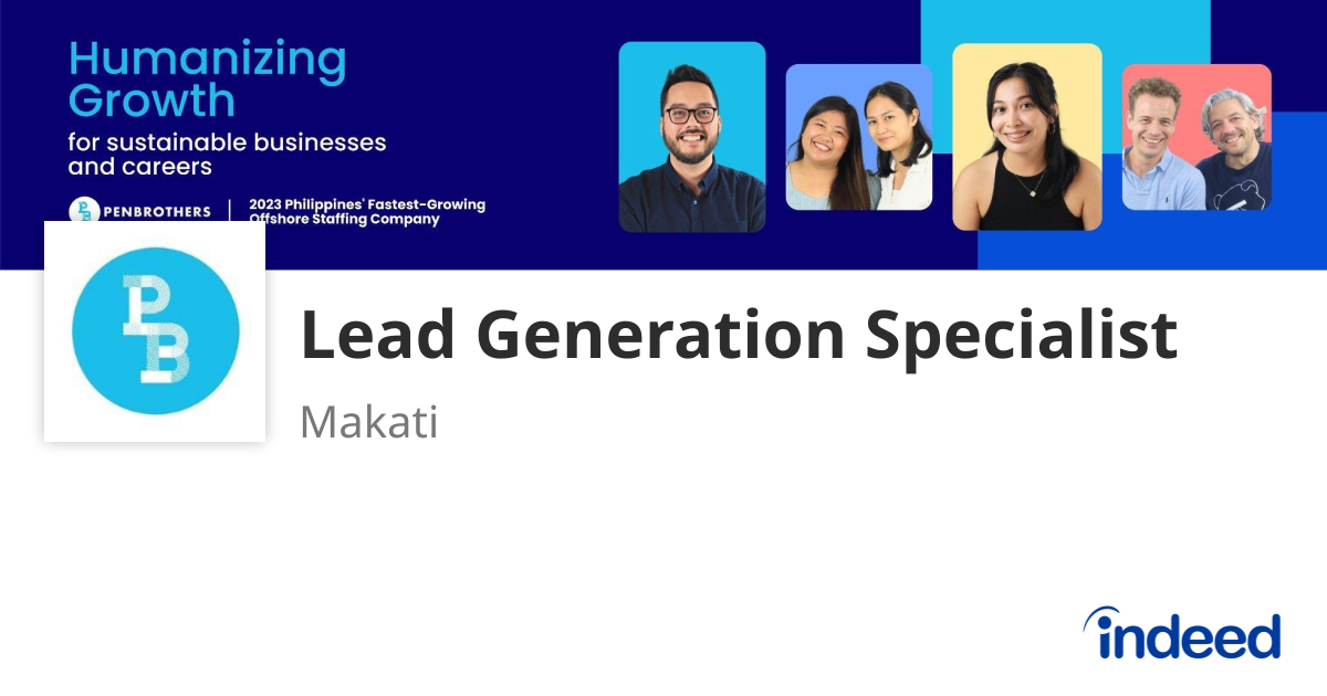 Lead Generation Specialist - Makati - Indeed.com