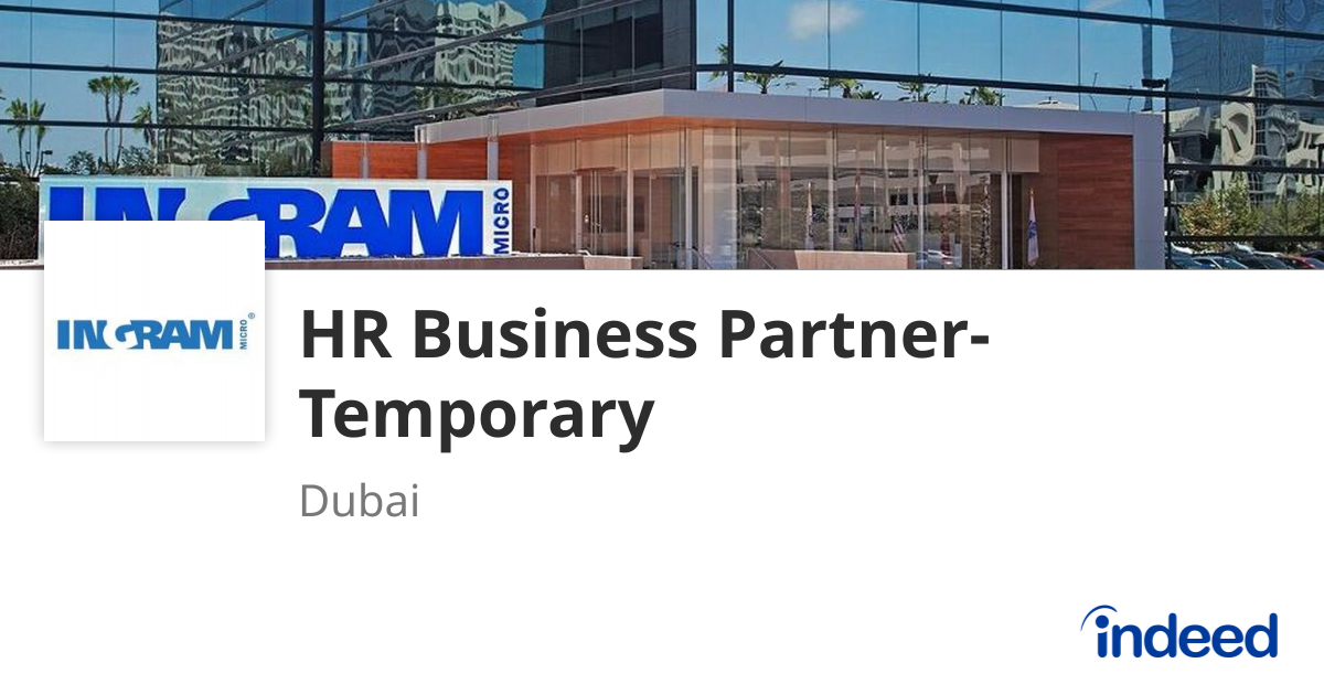 HR Business Partner- Temporary - Dubai - Indeed.com