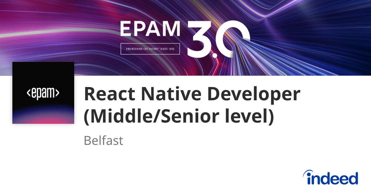 React Native Developer (Middle/Senior level) - Belfast - Indeed.com