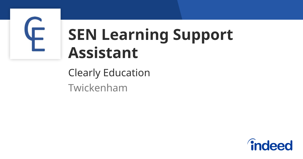SEN Learning Support Assistant - Twickenham TW1 - Indeed.com