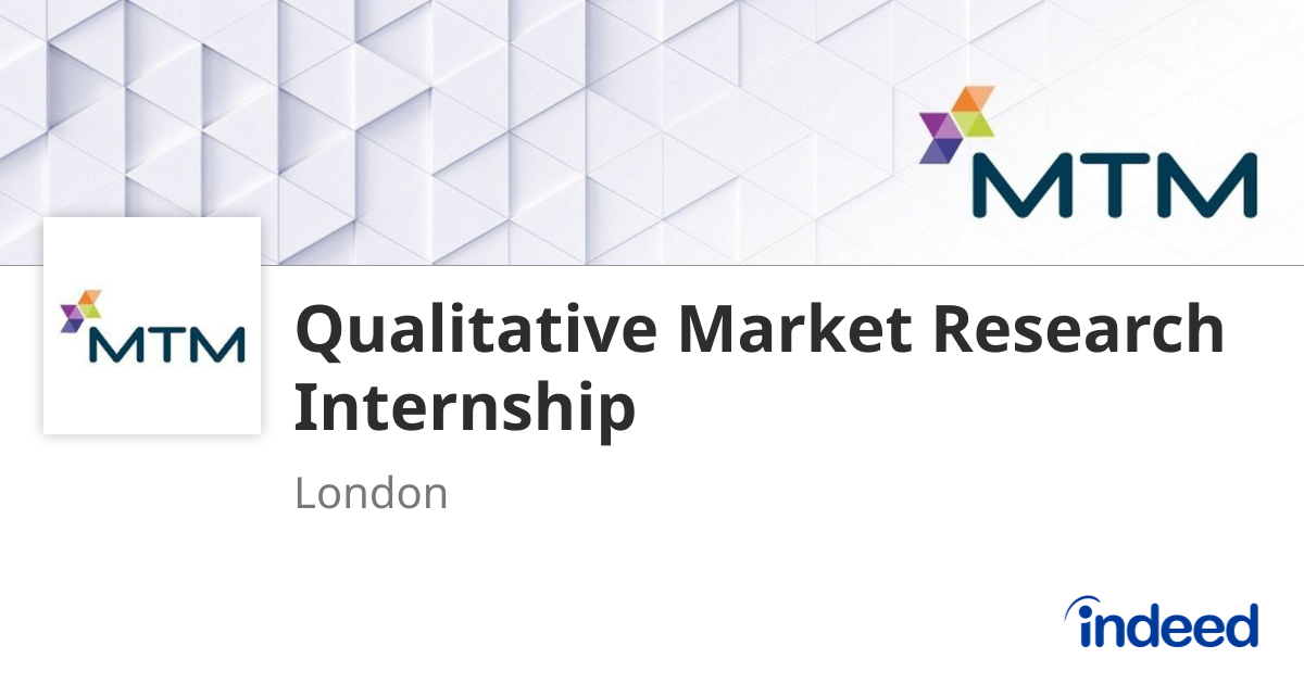Qualitative Market Research Internship - London - Indeed.com