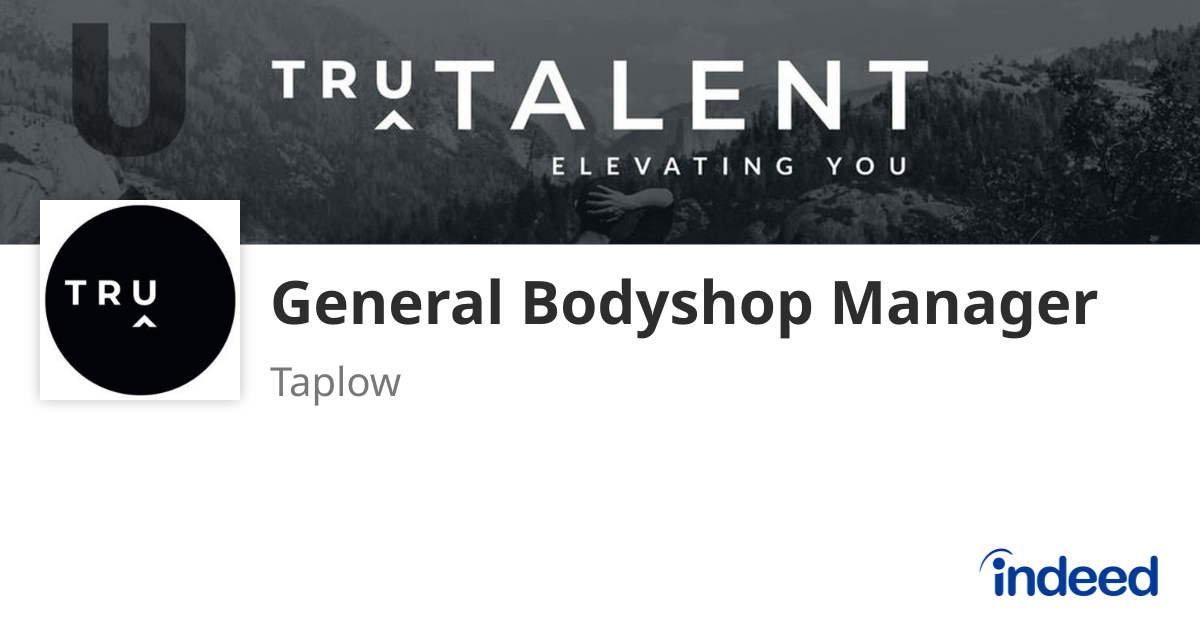 General Bodyshop Manager - Taplow - Indeed.com