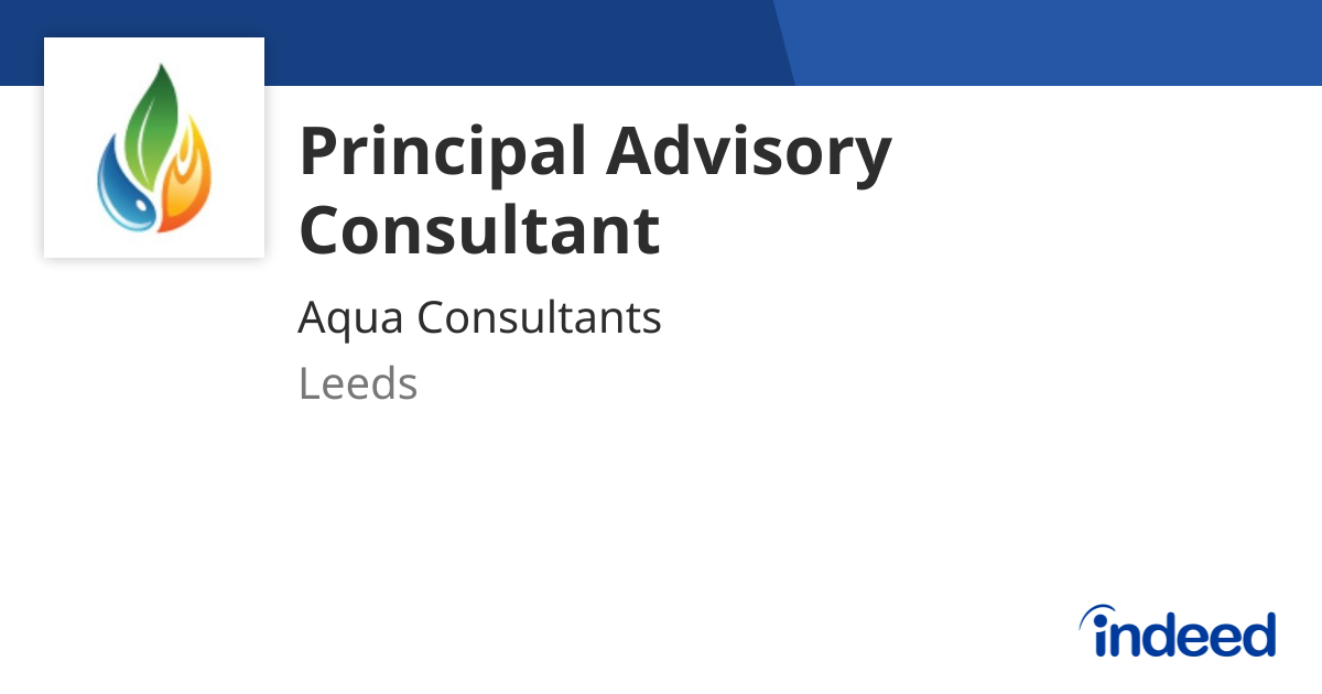 Principal Advisory Consultant - Leeds - Indeed.com