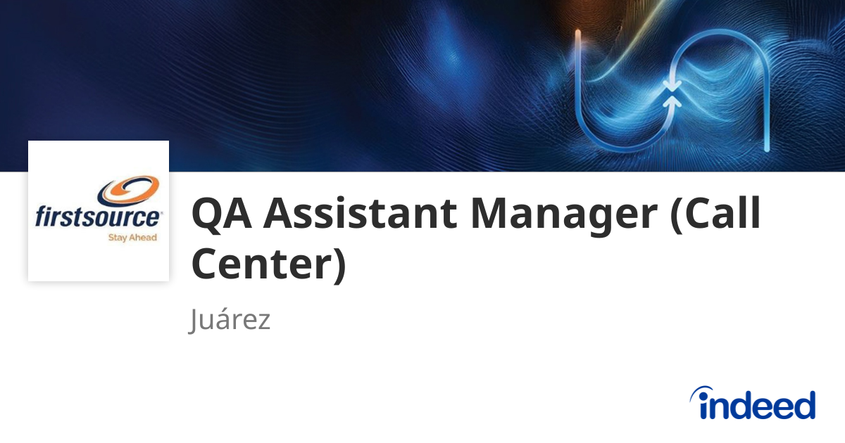 QA Assistant Manager (Call Center) - 06600, Juárez, CDMX - Indeed.com