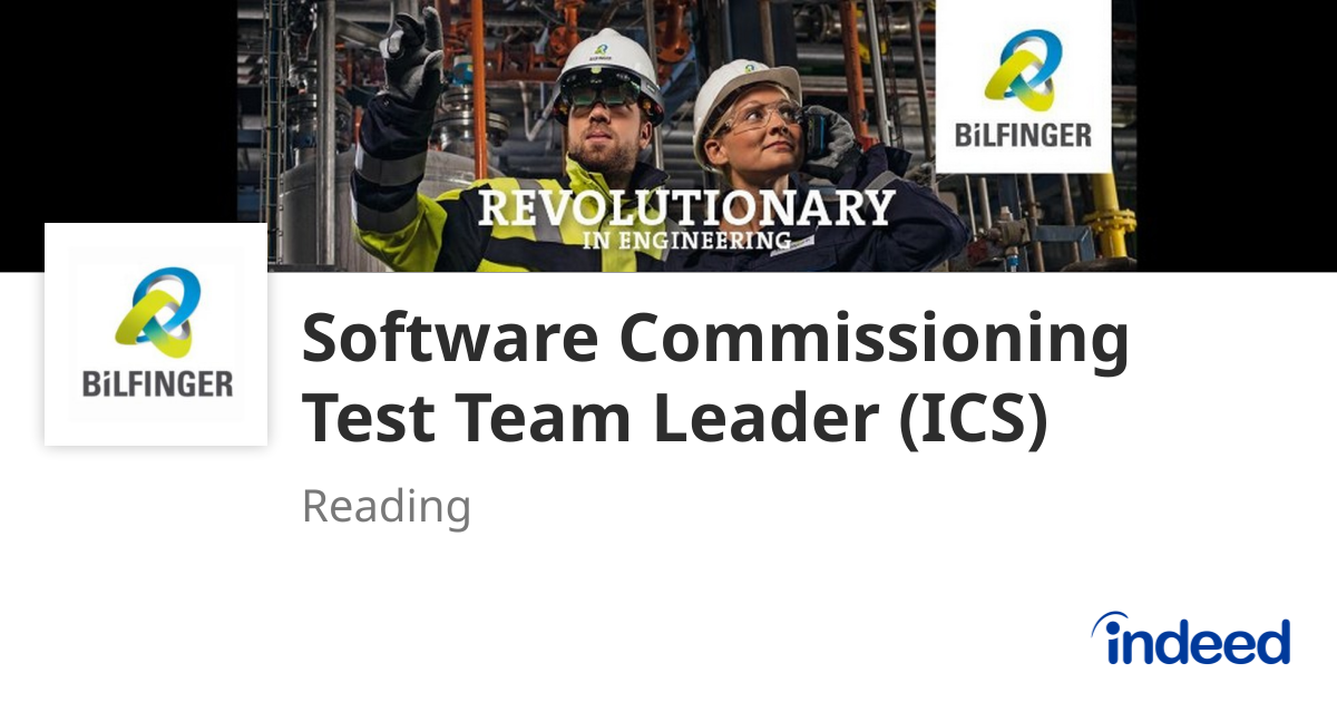 Software Commissioning Test Team Leader (ICS) - Reading RG41 5TS ...