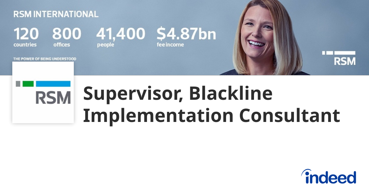 Supervisor, Blackline Implementation Consultant - Gurugram, Haryana - Indeed.com
