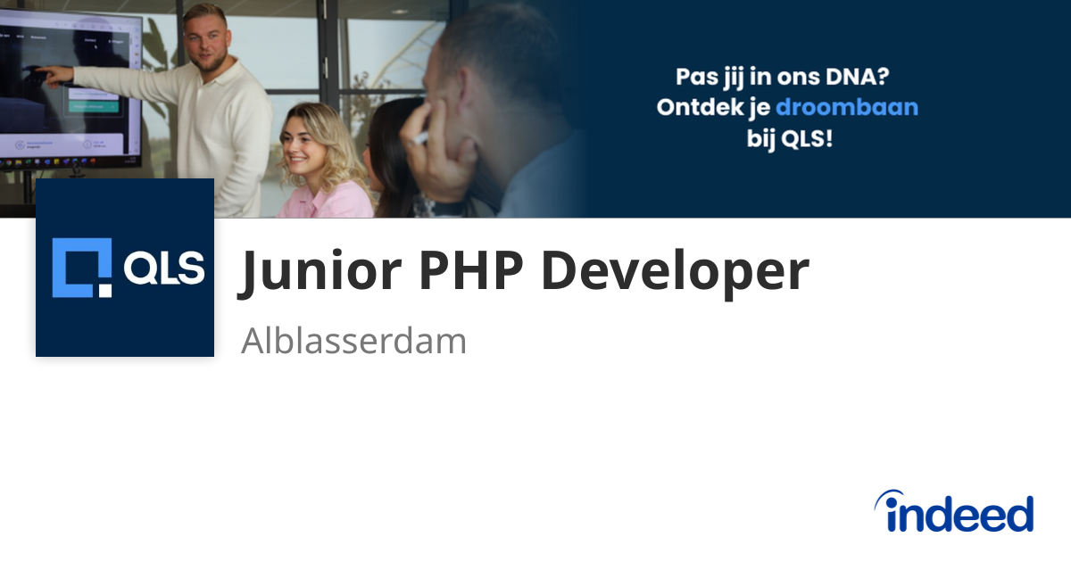 Junior PHP Developer - 2952 Alblasserdam - Indeed.com