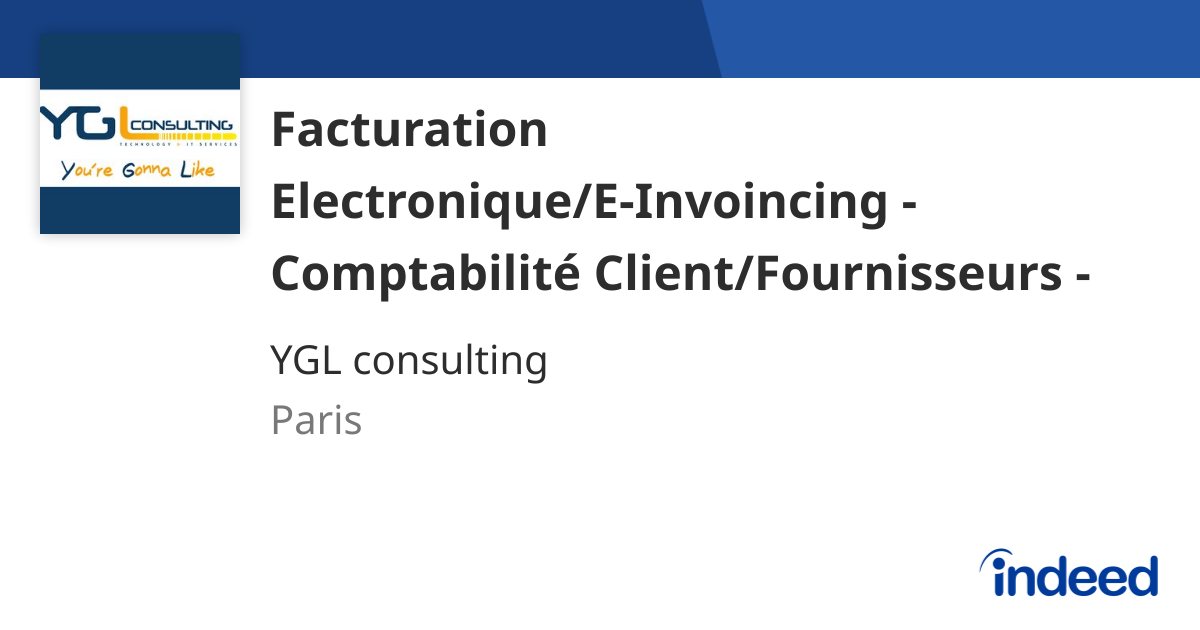 Facturation Electronique/E-Invoincing - Comptabilité Client ...