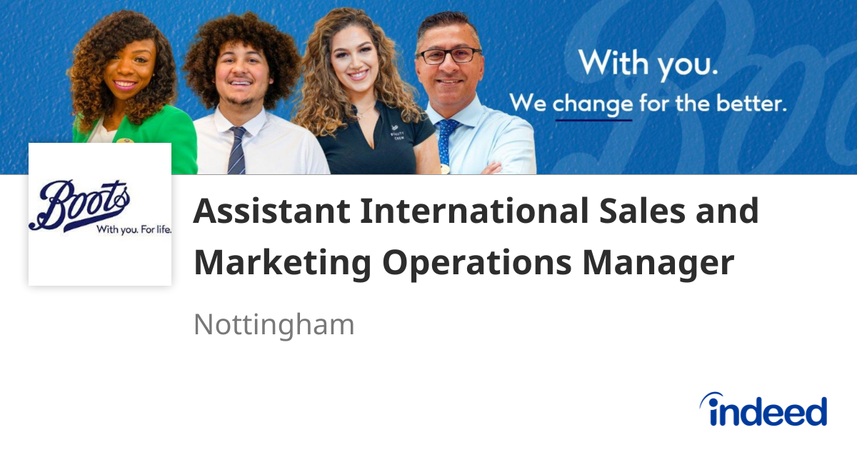 Assistant Sales and Marketing Operations Manager - Nottingham - Indeed.com