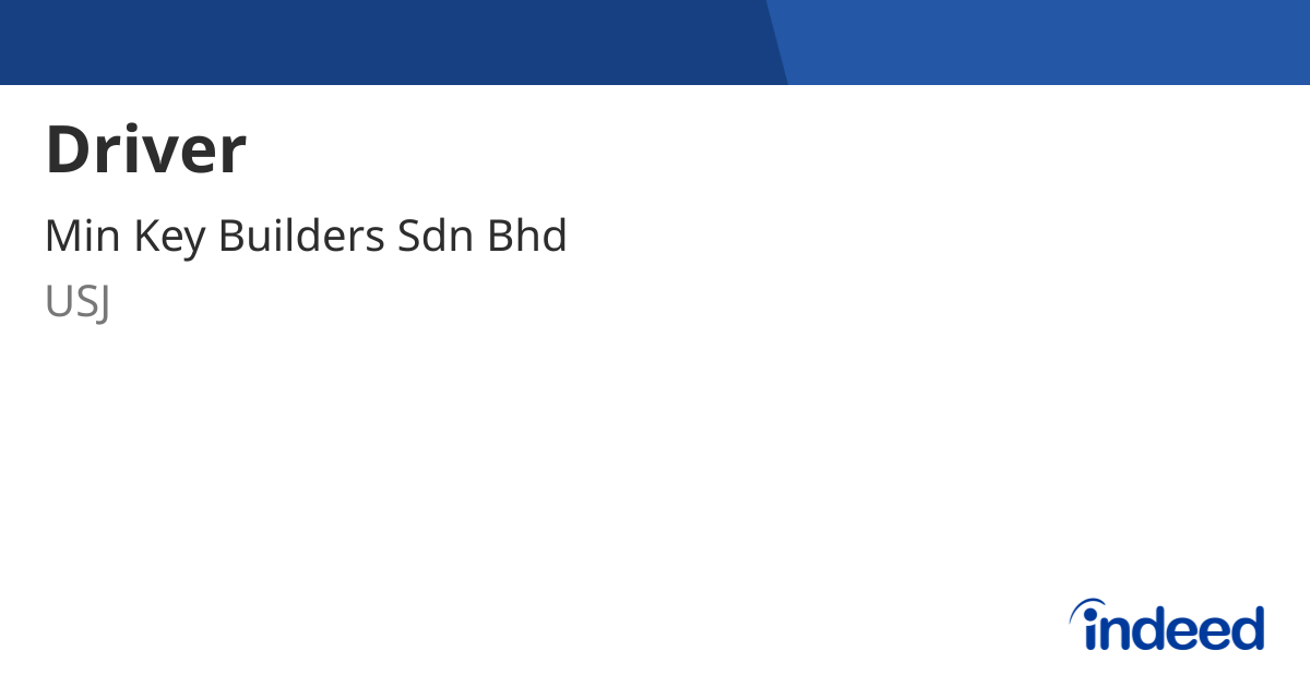 Driver - USJ - Indeed.com