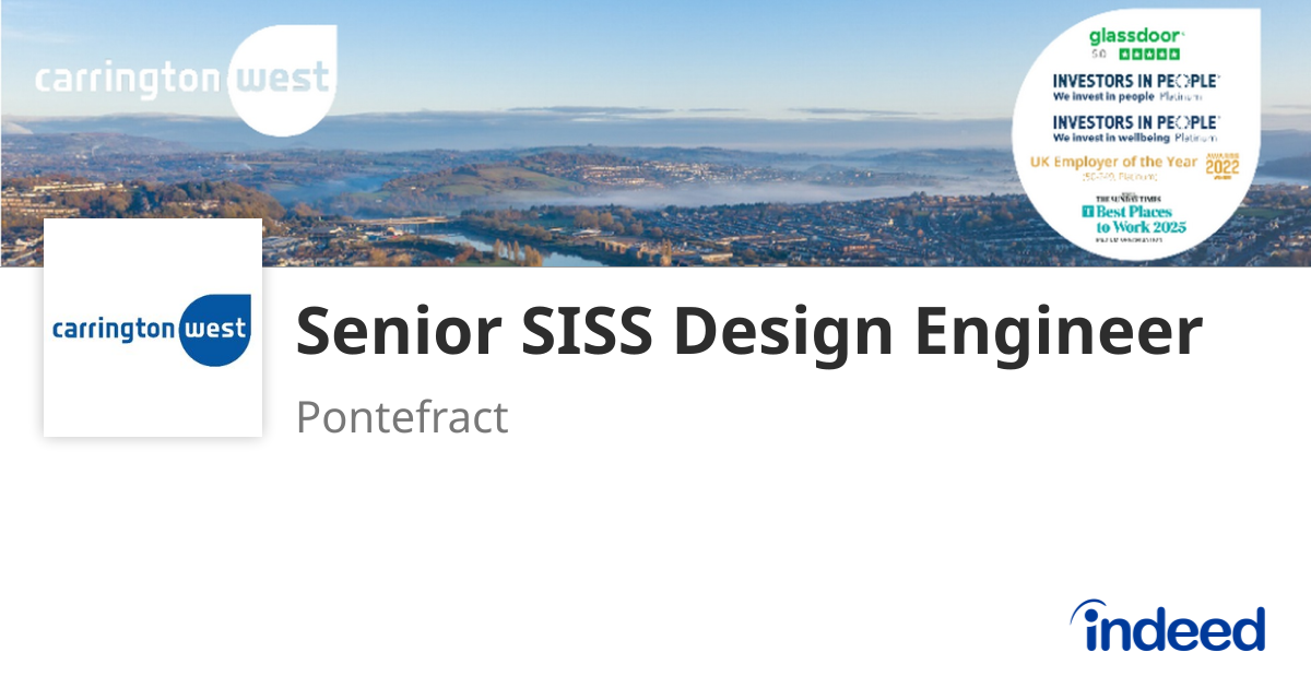 Senior SISS Design Engineer - Pontefract WF8 - Indeed.com